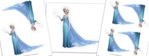 Full Elsa with Snowflake Cut Outs