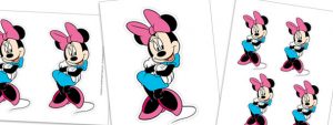 Minnie Mouse Arms Folded Cut Outs
