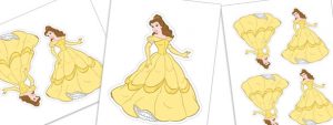 Princess Belle Cut Outs