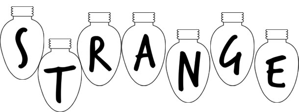 Stranger Things Inspired Christmas Lights Alphabet Templates