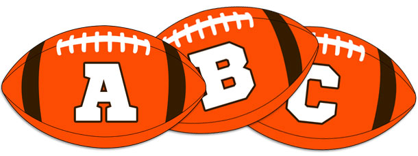 Cleveland Browns-Inspired Football Alphabet