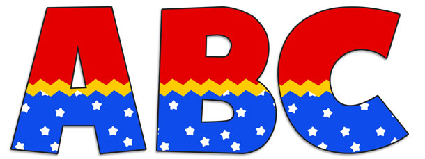 Wonder Woman-Inspired Letters